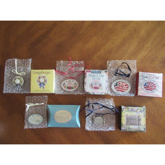 Longaberger | Accents | Lot Of 5x Longaberger Baskets Tieon Easter Egg ...